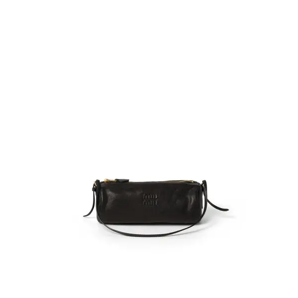Miu Miu Nappa Leather Pouch - Black