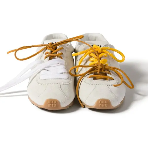 Miu Miu Leather Laces - Topaz