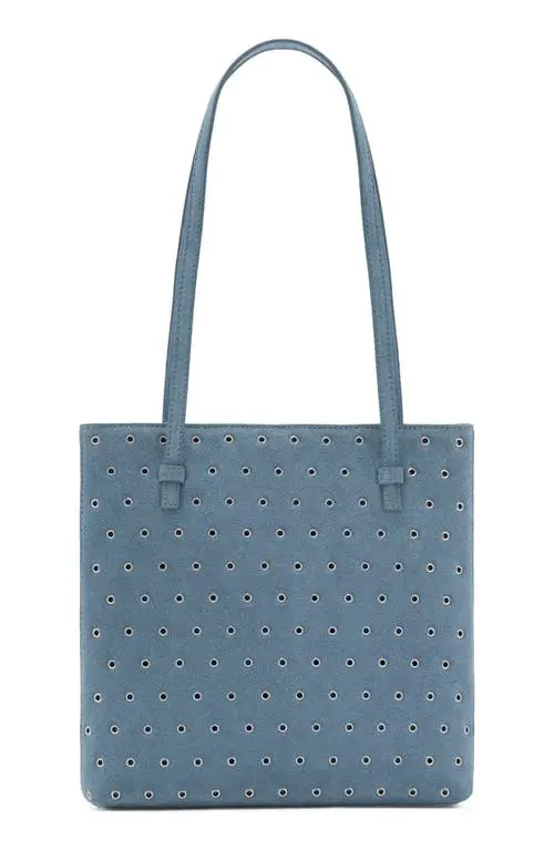 Mango Die-cut Leather Shopper Bag
