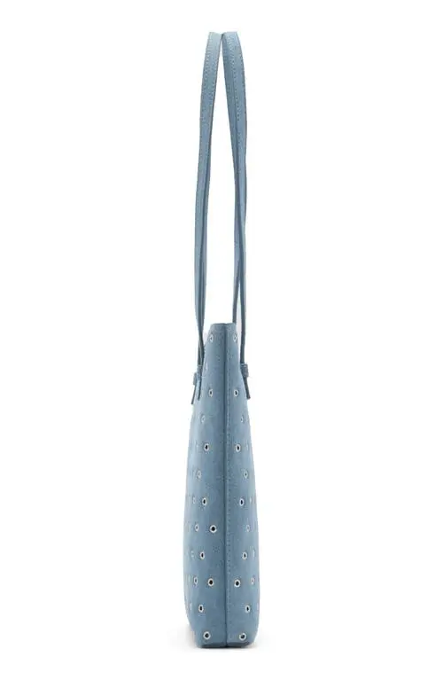 Mango Die-cut Leather Shopper Bag
