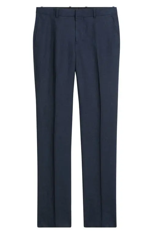 Nordstrom Henrik Trim Fit Italian Linen Suit Separate Pants - Navy Night