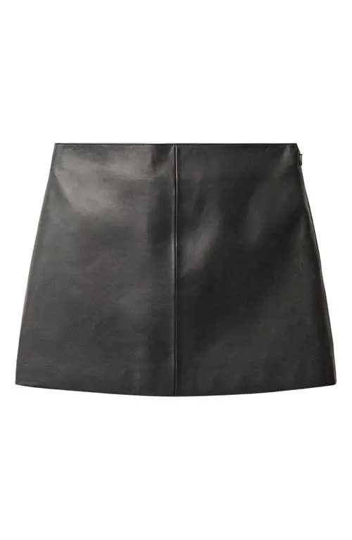 Mango Faux Leather Mini Skirt