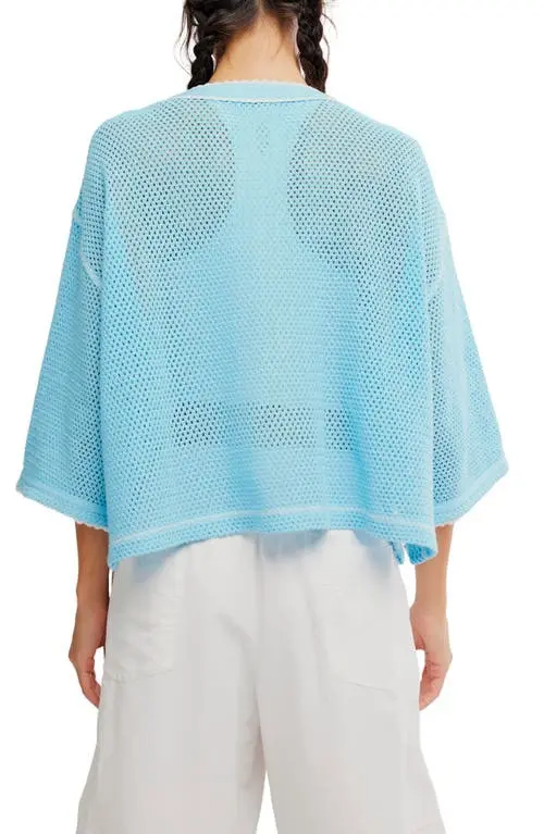 Free People Camp Out Embroidered Top