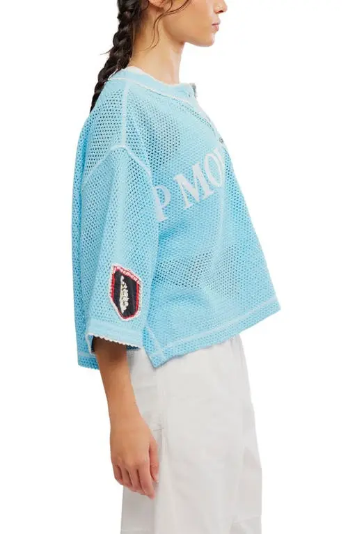 Free People Camp Out Embroidered Top