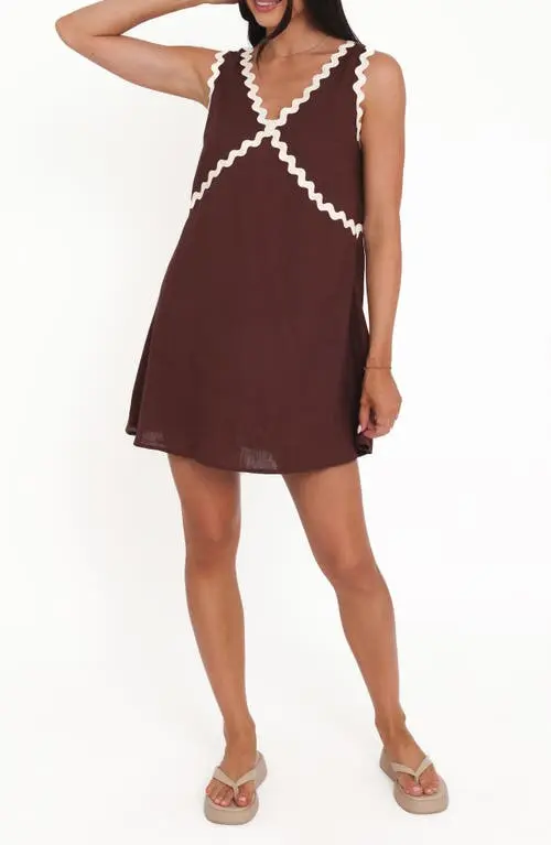 PETAL & PUP Lark Mini Dress - Brown