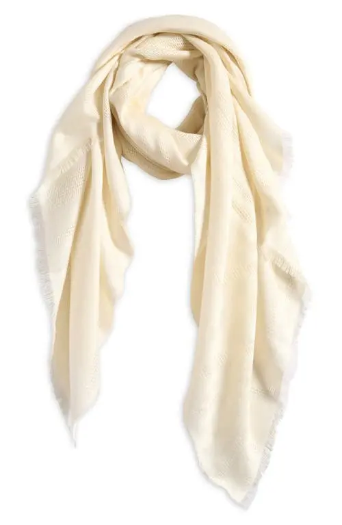 Max Mara Pirania Alpaca & Silk Scarf - White