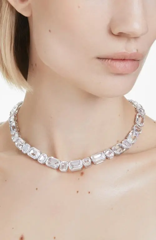 SWAROVSKI Millennia Octagon Crystal Tennis Necklace