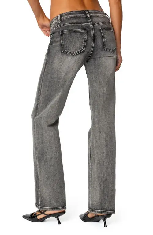 EDIKTED Low Rise Bootcut Jeans