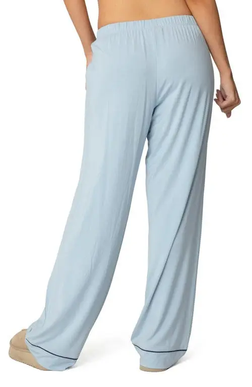 EDIKTED Jeanette Pajama Pants - Light-blue