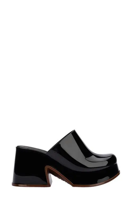 Melissa Mia Platform Mule - Black/brown