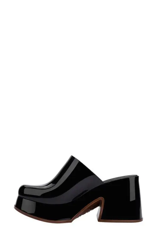 Melissa Mia Platform Mule - Black/brown