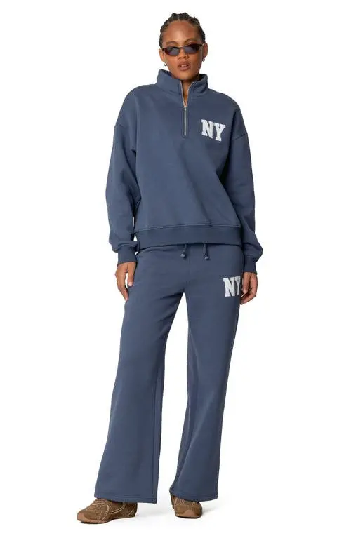 EDIKTED Ny Quarter Zip Sweatshirt