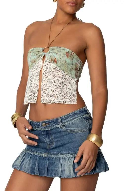 EDIKTED Kloe Backless Halter Top