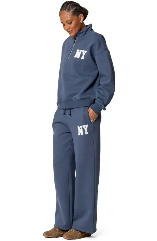 EDIKTED Ny Wide Leg Fleece Sweatpants