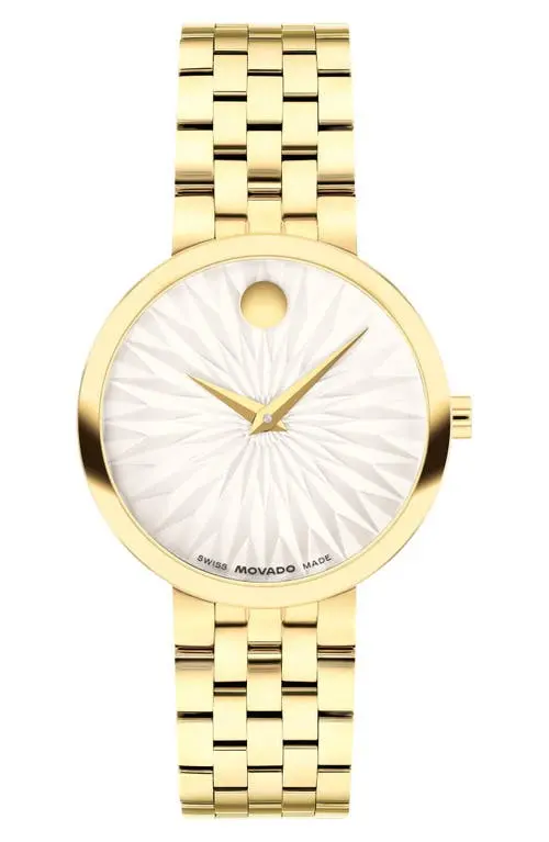 Movado Museum Classic Bracelet Watch - White