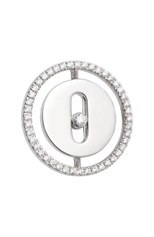 Messika Lucky Move Diamond Pavé Button Earrings