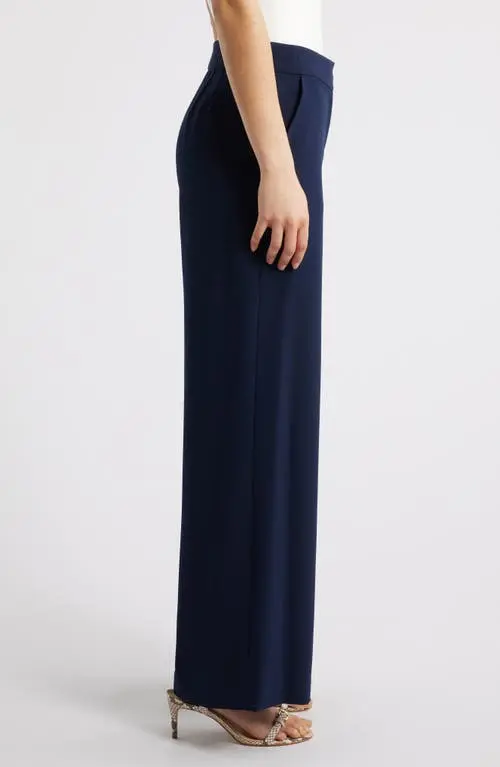 TAHARI ASL Wide Leg Pants - Deep Navy