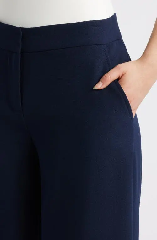 TAHARI ASL Wide Leg Pants - Deep Navy
