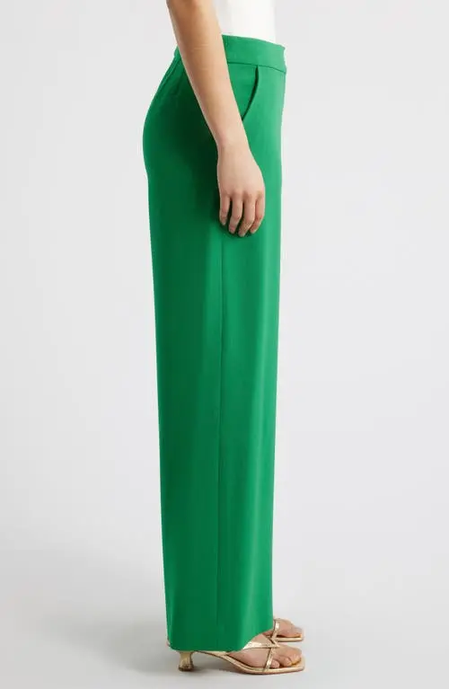 TAHARI ASL Wide Leg Pants - Emerald