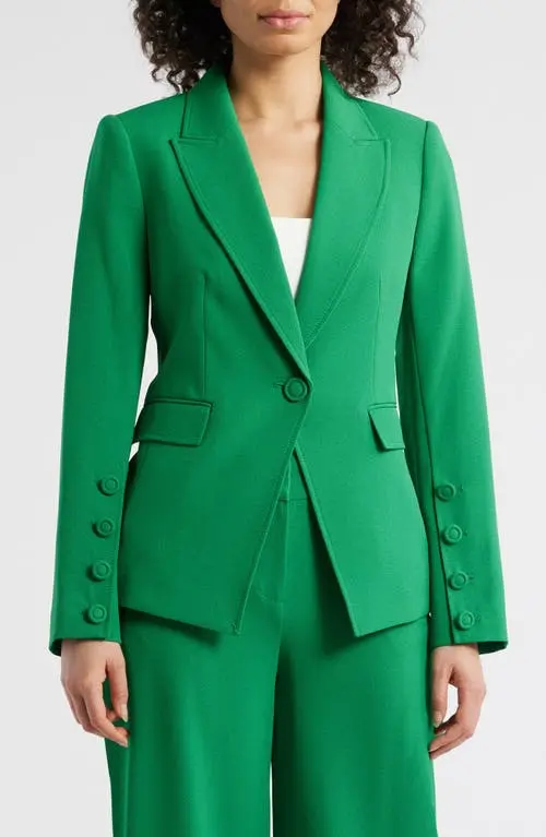 TAHARI ASL One-button Blazer - Emerald