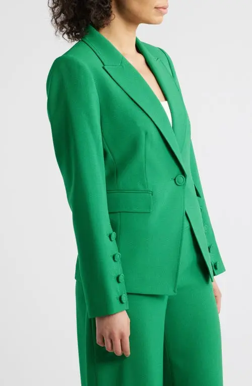 TAHARI ASL One-button Blazer - Emerald
