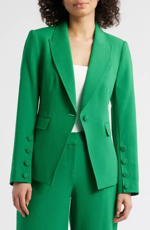 TAHARI ASL One-button Blazer - Emerald