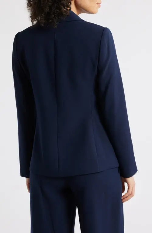 TAHARI ASL One-button Blazer - Deep Navy