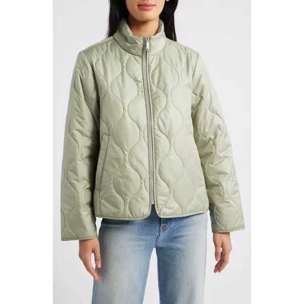 Sam Edelman Quilted Jacket - Sage