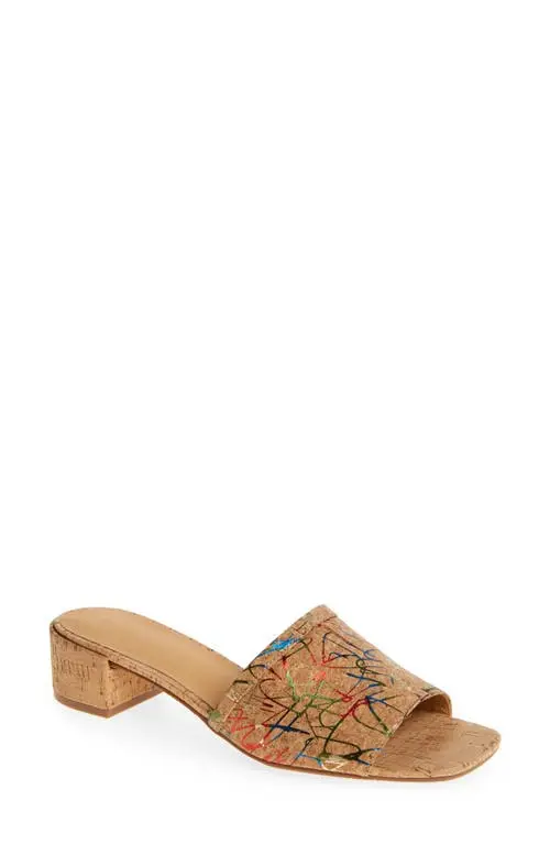 CHOCOLAT BLU Cindy Slide Sandal - Graffiti Cork
