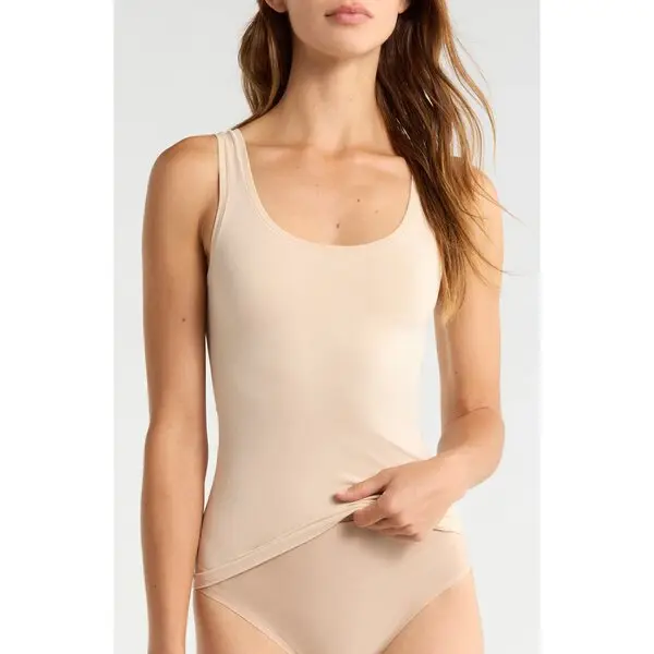 Nordstrom Seamless Tank - Beige Smoke
