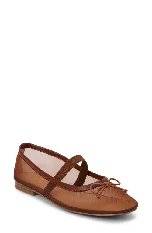 Matisse Bronx Mesh Ballerina Flat - Brown Mesh