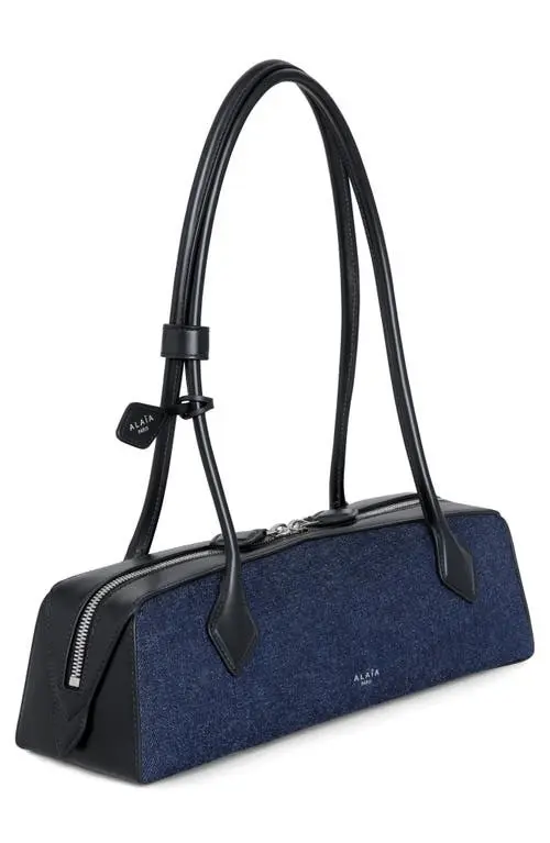 Alaïa Medium Le Teckel Denim East/west Shoulder Bag - Bleu Denim