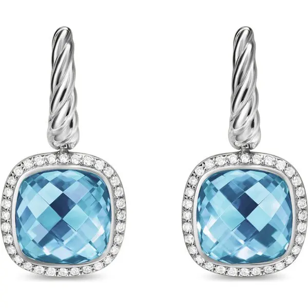 David Yurman Albion Drop Earrings - Blue Topaz
