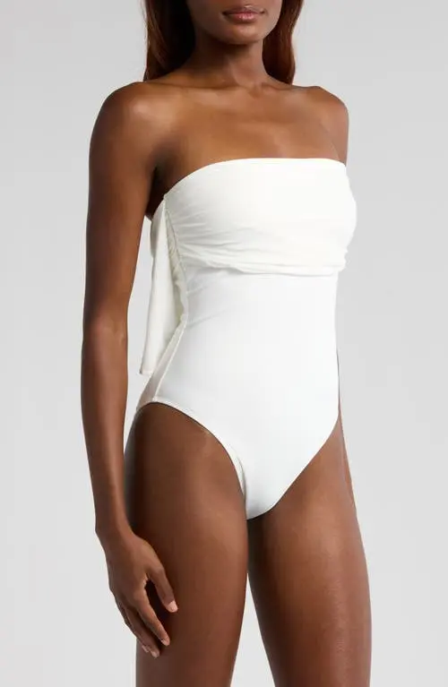 HUTCH Bow Strapless One-piece Swimsuit