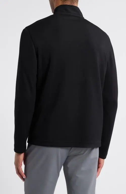 Johnston & Murphy Relaxed Fit Zip-up Sweatshirt - Black