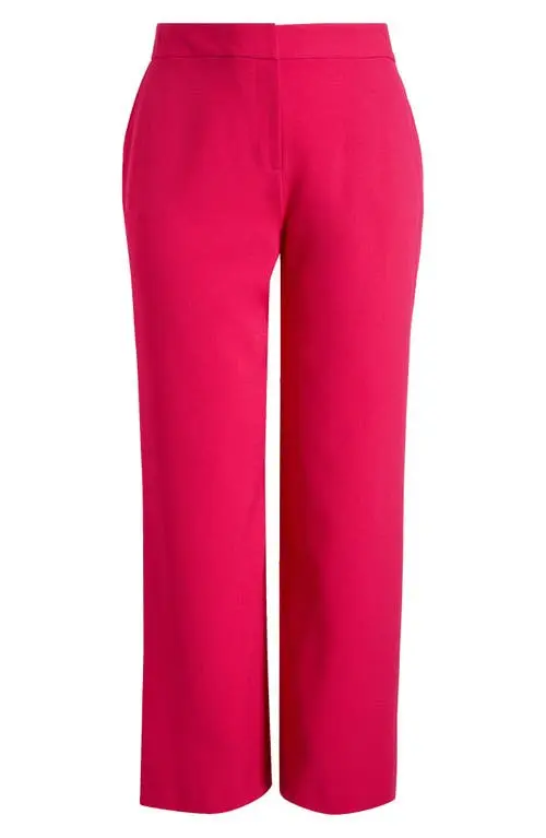 TAHARI ASL Wide Leg Trousers - Raspberry