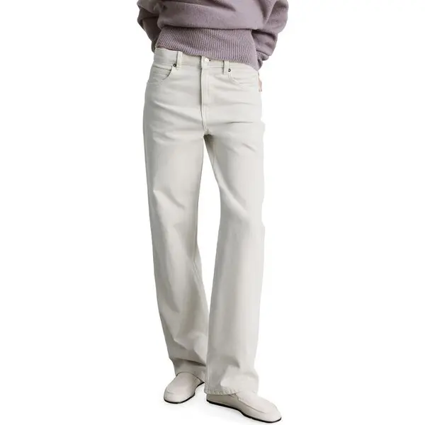 Mango High-rise Straight Leg Jeans