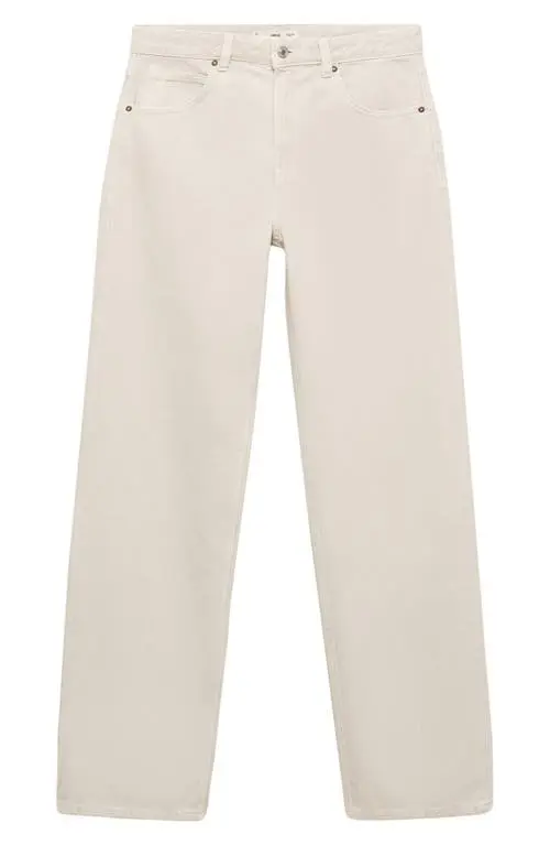 Mango High-rise Straight Leg Jeans
