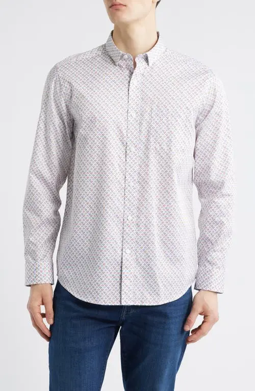 Johnston & Murphy Fan Print Button-up Shirt