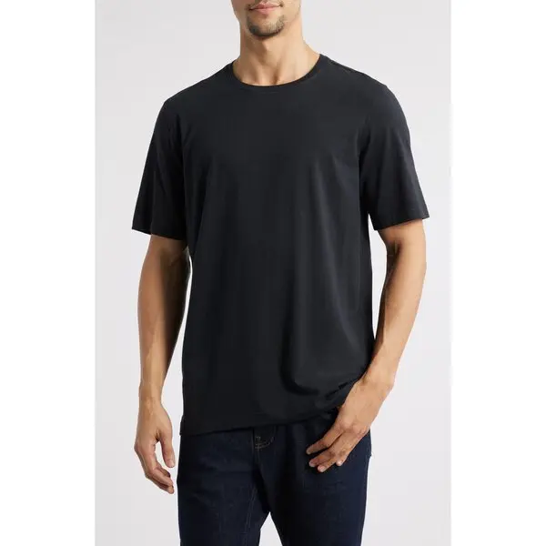Johnston & Murphy Essential Pima Cotton & Modal T-shirt - Black