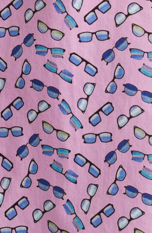 Johnston & Murphy Sunglasses Print Short Sleeve Button-down Shirt