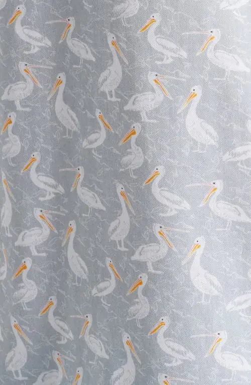 Johnston & Murphy Pelican Print Short Sleeve Button Down Shirt