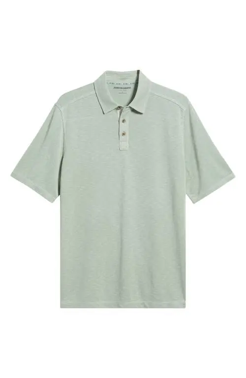 Johnston & Murphy Vintage Slub Jersey Polo - Sage