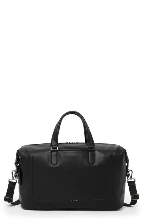 Tumi Nelson Leather Duffle Bag - Black Bombe
