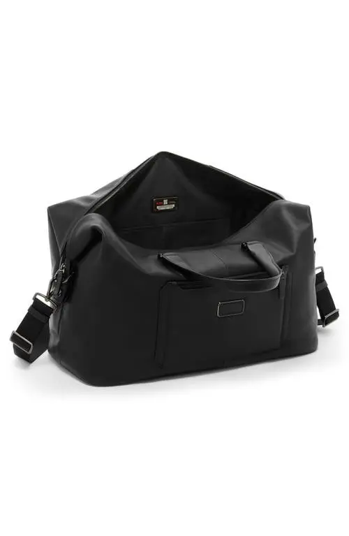 Tumi Nelson Leather Duffle Bag - Black Bombe