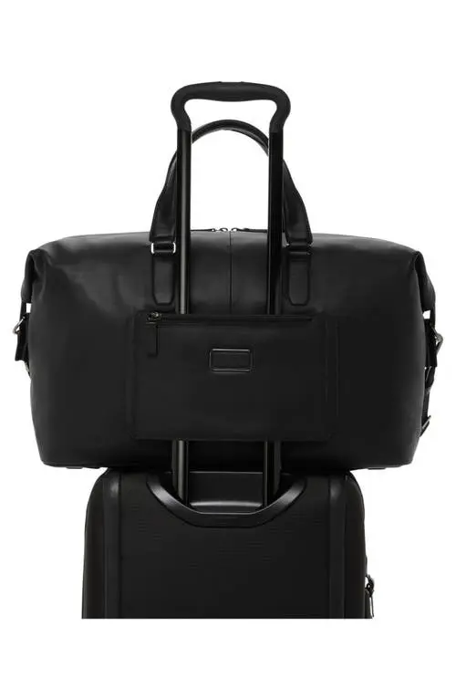 Tumi Nelson Leather Duffle Bag - Black Bombe