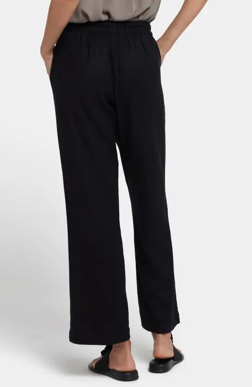 NYDJ Relaxed Tie Waist Linen Blend Pants
