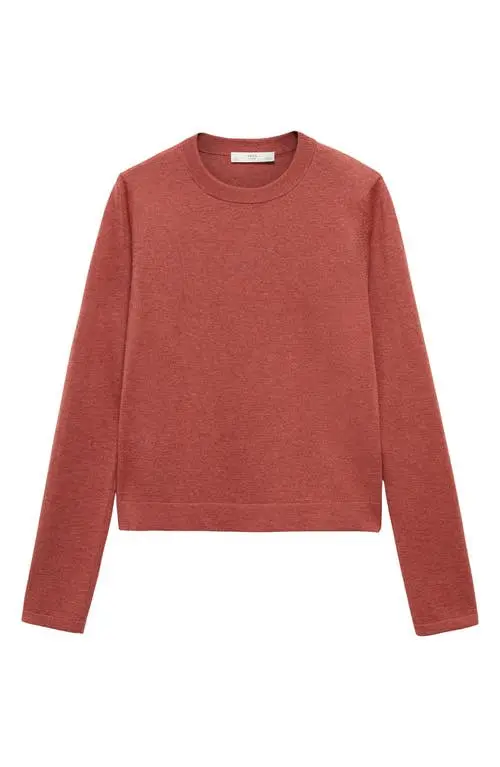 Mango Crewneck Sweater - Medium Pink