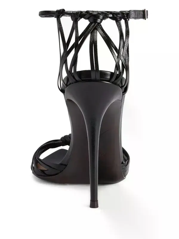 GIUSEPPE ZANOTTI 105mm Intriigo Knot Sandals - Black