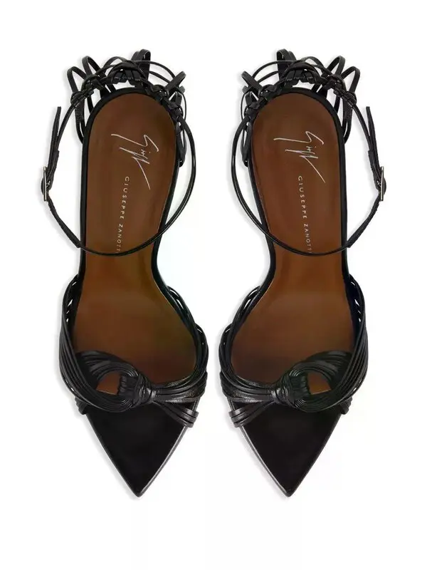 GIUSEPPE ZANOTTI 105mm Intriigo Knot Sandals - Black